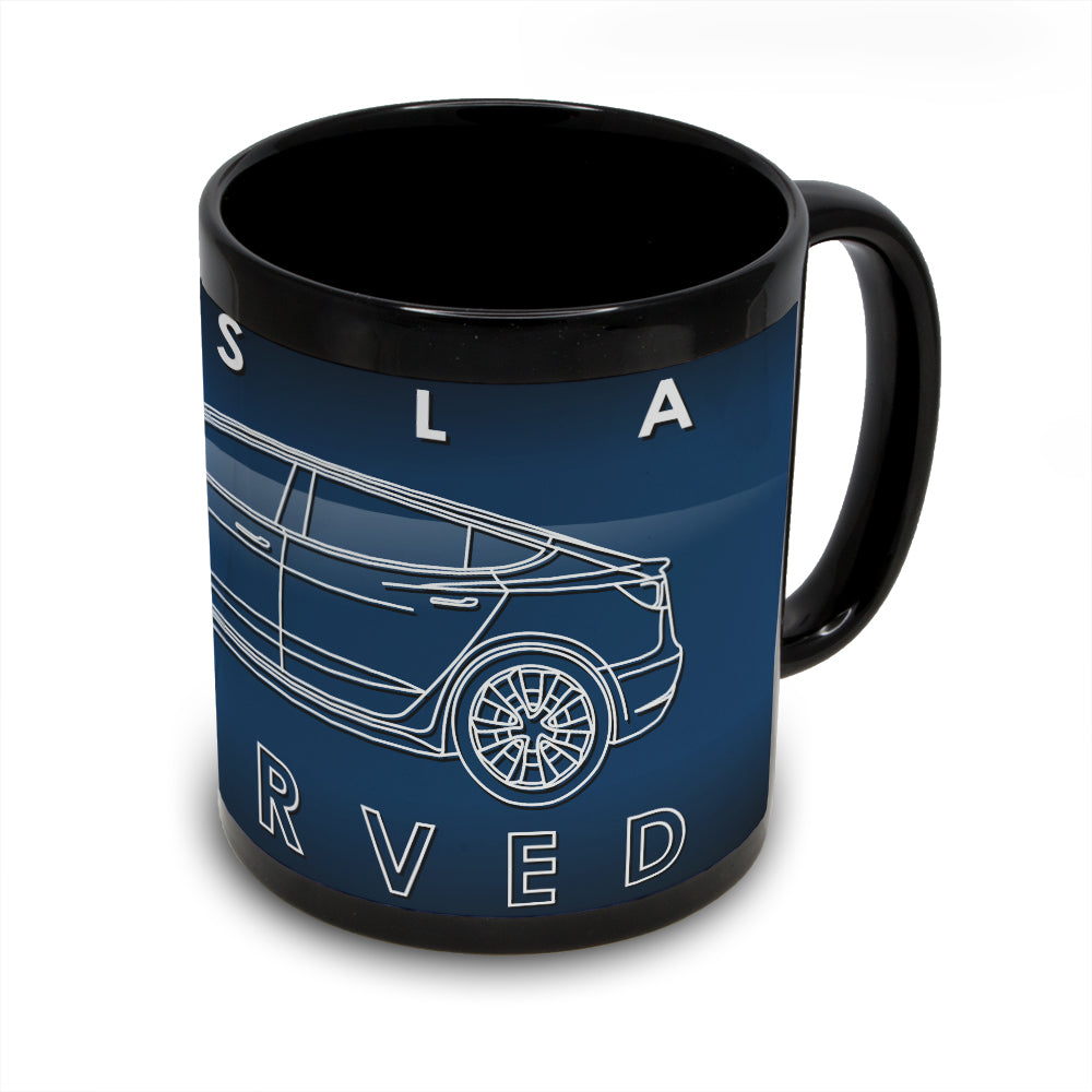 Tesla Model 3 Black Coffee Mug – TeslaPride