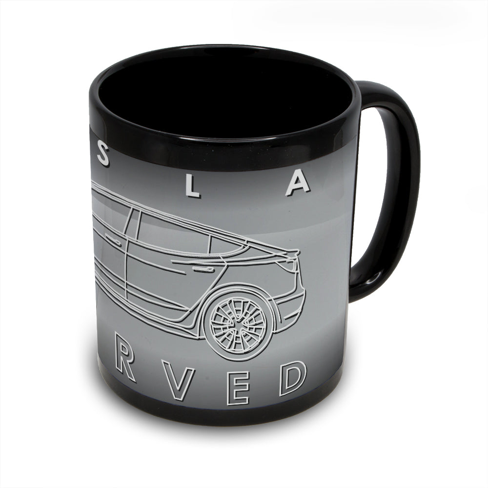 Tesla Model 3 Black Coffee Mug – TeslaPride