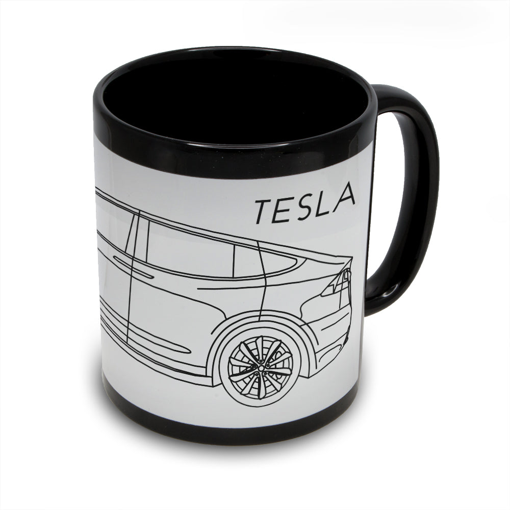 Tesla Model X Black Coffee Mug – TeslaPride