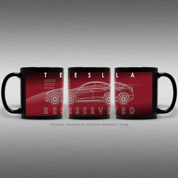 Tesla Model 3 Black Coffee Mug – TeslaPride