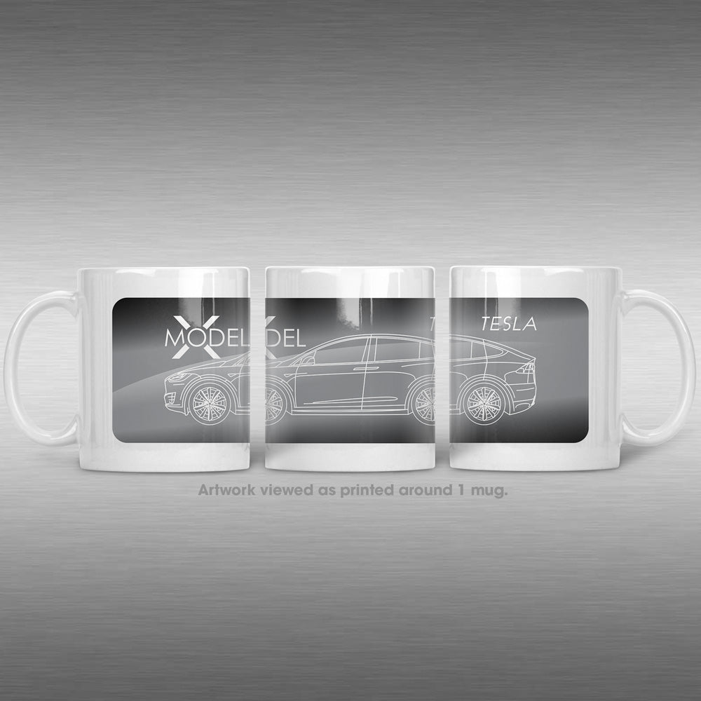 Tesla Model X Mug | Tesla Coffee Mugs – TeslaPride