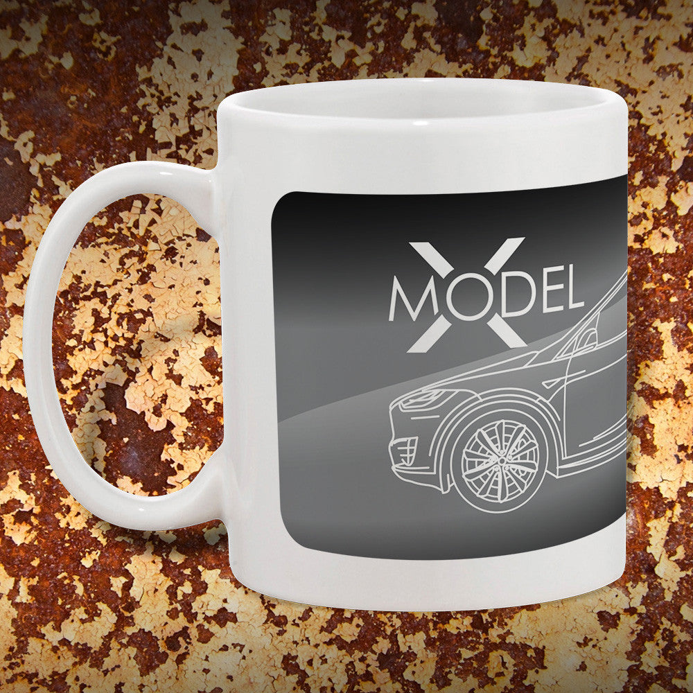 Tesla Model X Mug | Tesla Coffee Mugs – TeslaPride