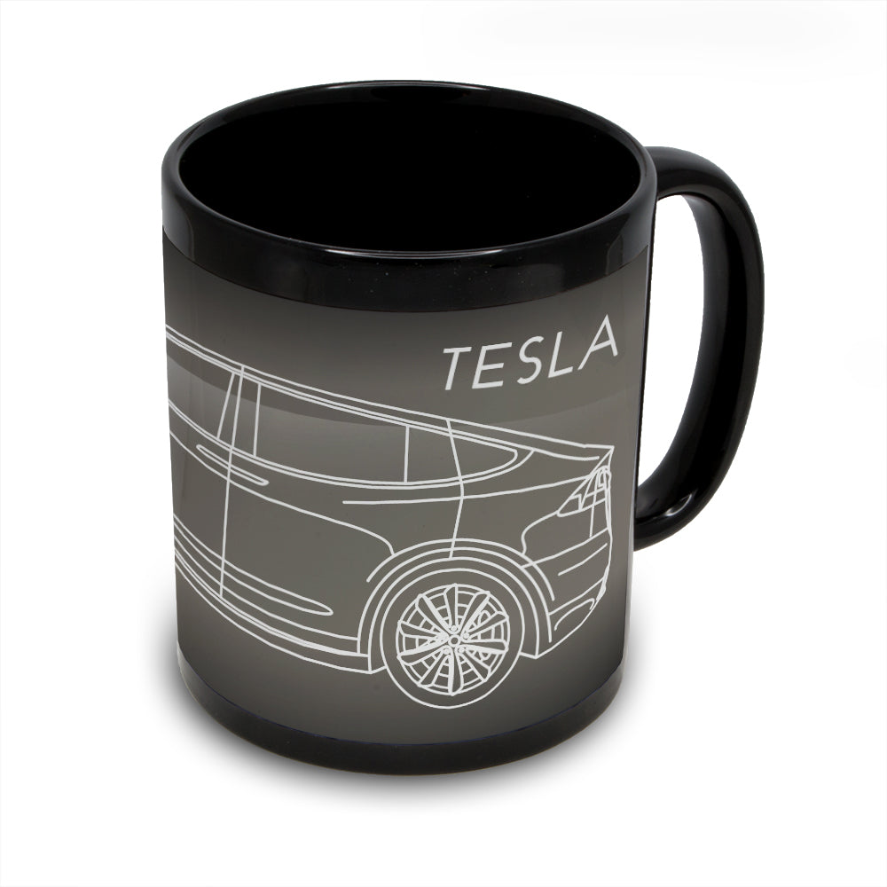 Tesla Model X Black Coffee Mug – TeslaPride